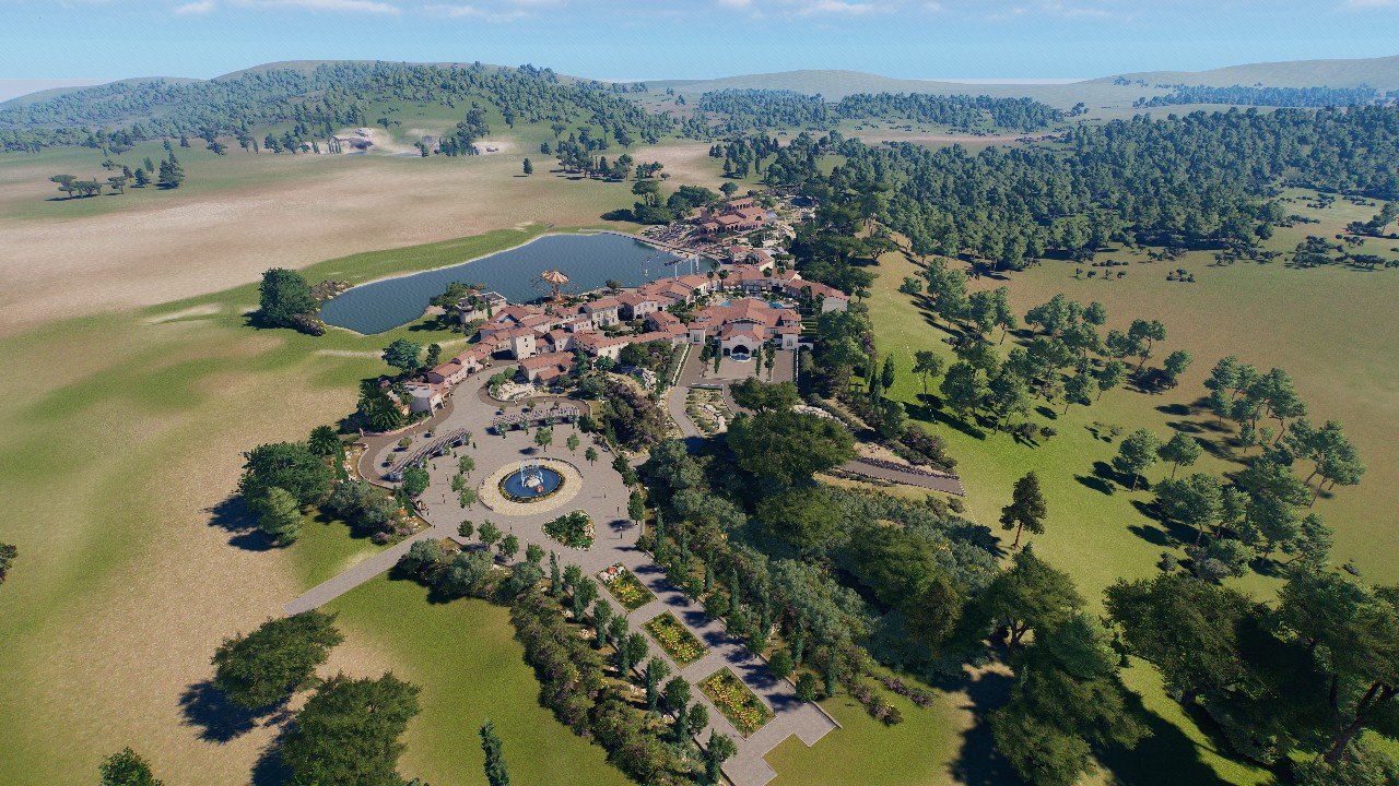 Puerto del Sol - First Village - Planet Coaster 2 mod - Frontier Workshop