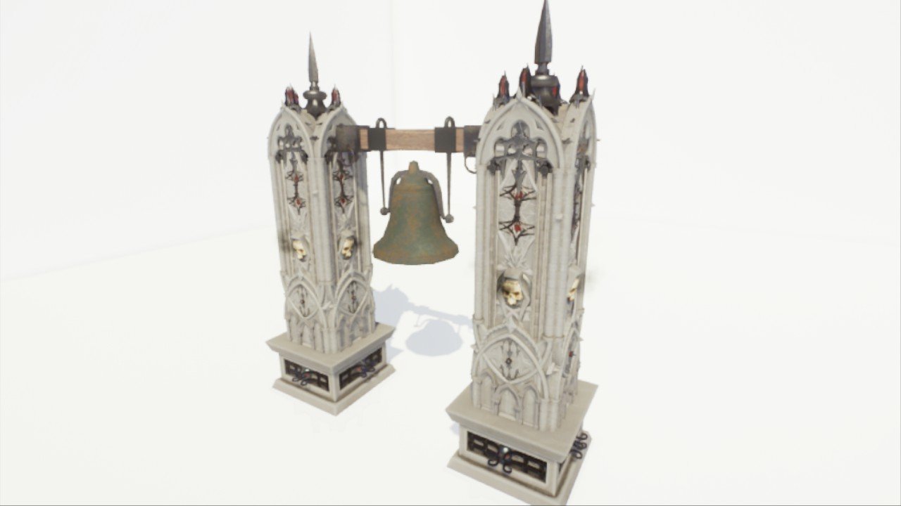 Spooky bell scenery - Planet Coaster 2 creation - Frontier Workshop