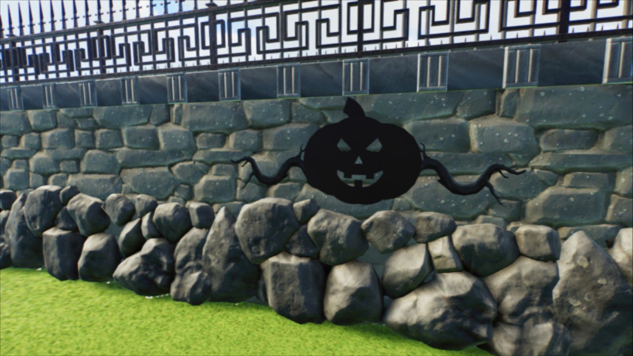 Halloween Stone Wall - Planet Coaster 2 mod - Frontier Workshop