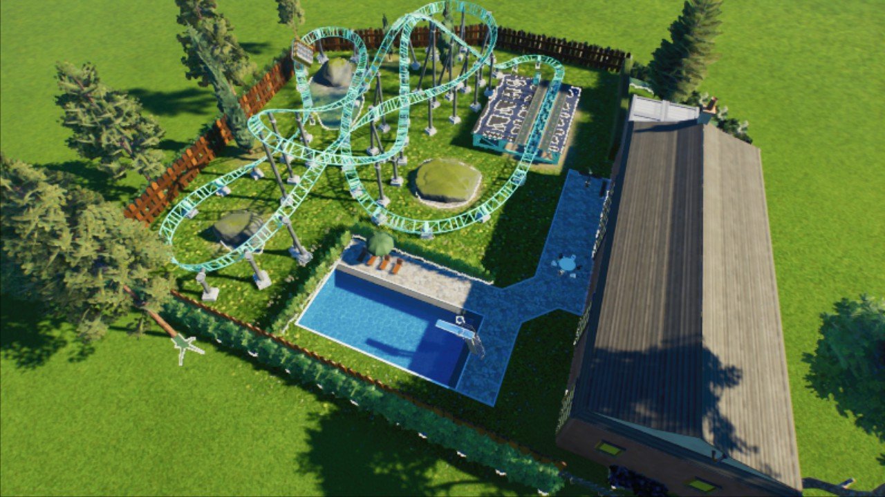 BACKYARD ROLLERCOASTER - Planet Coaster 2 creation - Frontier Workshop