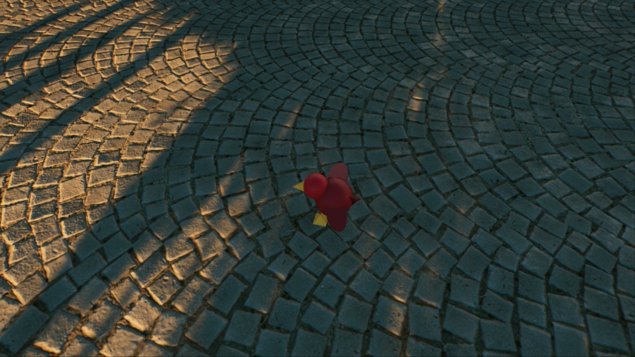 Red Fade Bird - Planet Coaster 2 mod - Frontier Workshop