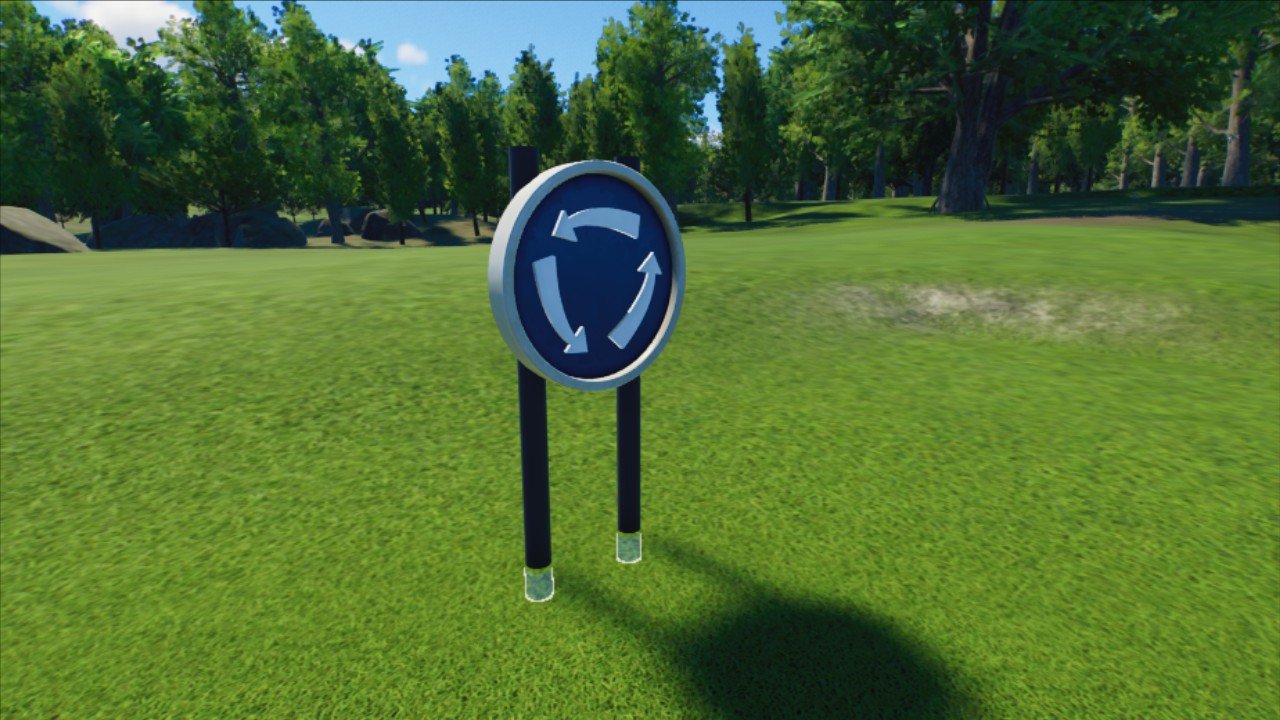roundabout sign - Planet Coaster 2 creation - Frontier Workshop