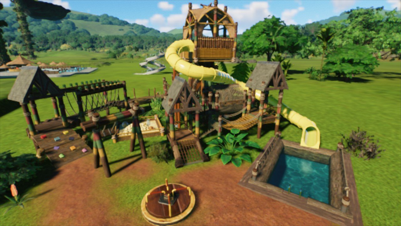 Walkthrough Playground Flume - Planet Coaster 2 creation - Frontier Workshop