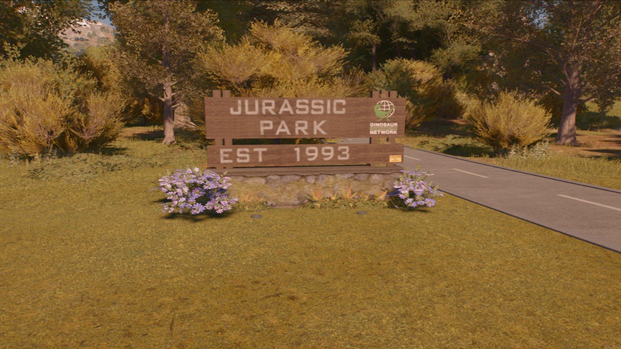 National Park Themed Sign - Workshop - Jurassic World Evolution 3
