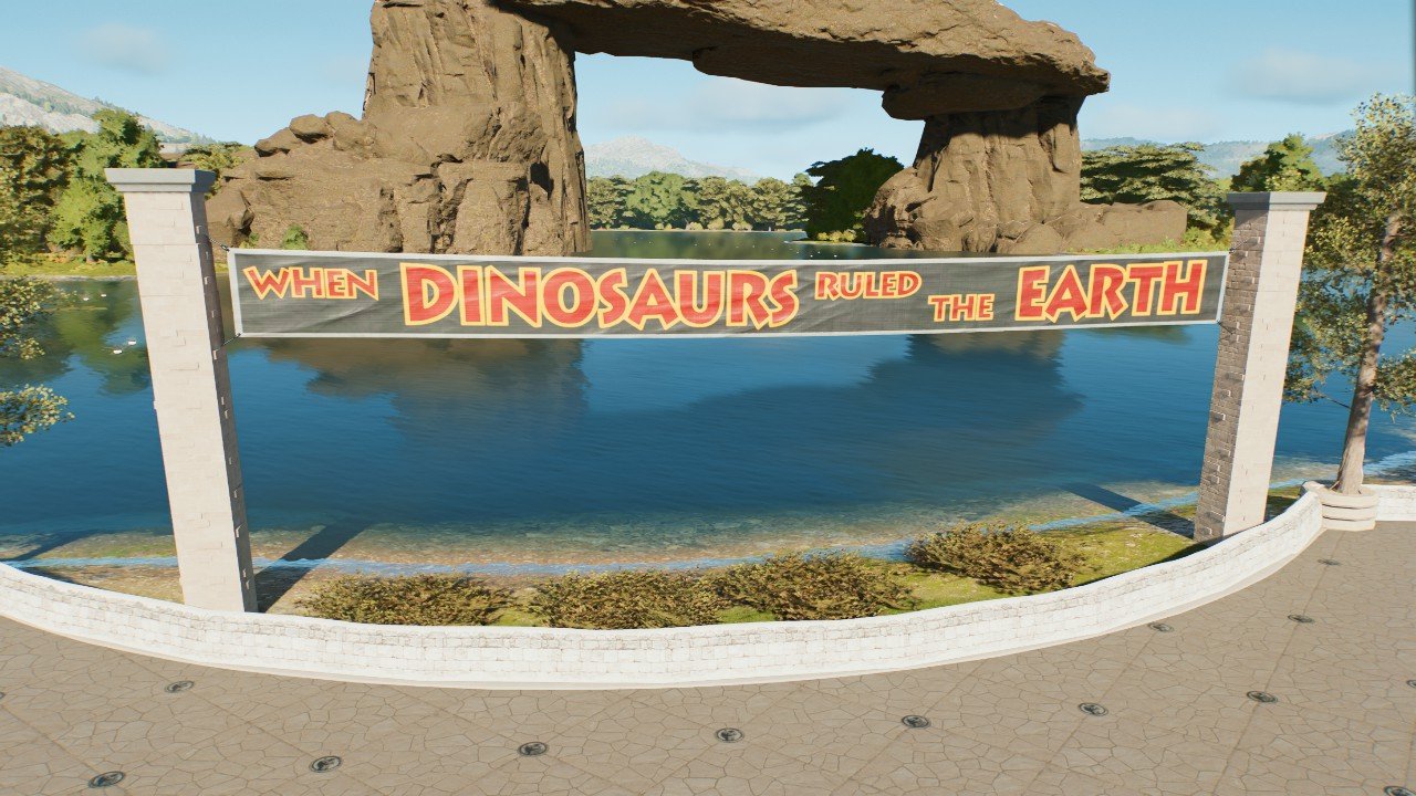 When dinosaurs ruled the earth banner with columns - Workshop ...