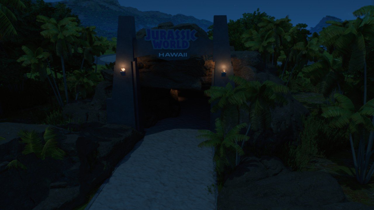 Torch Tunnel Entrance (without gate) - Workshop - Jurassic World ...