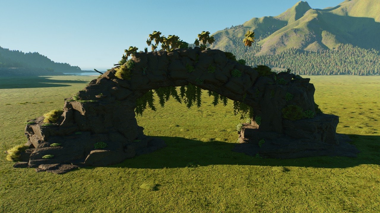 Foliage covered rock arch - Jurassic World Evolution 3 MOD - Frontier ...