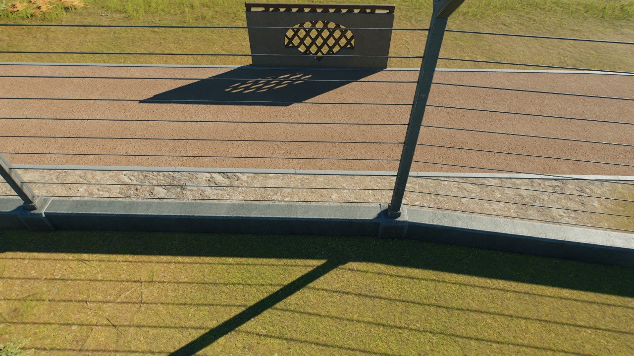 Wood and stone fence - Jurassic World Evolution 3 mod - Frontier Workshop