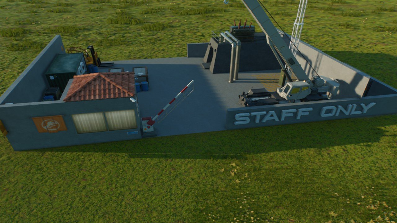 Security booth & Staff/ Facility area - Workshop - Jurassic World Evolution 3