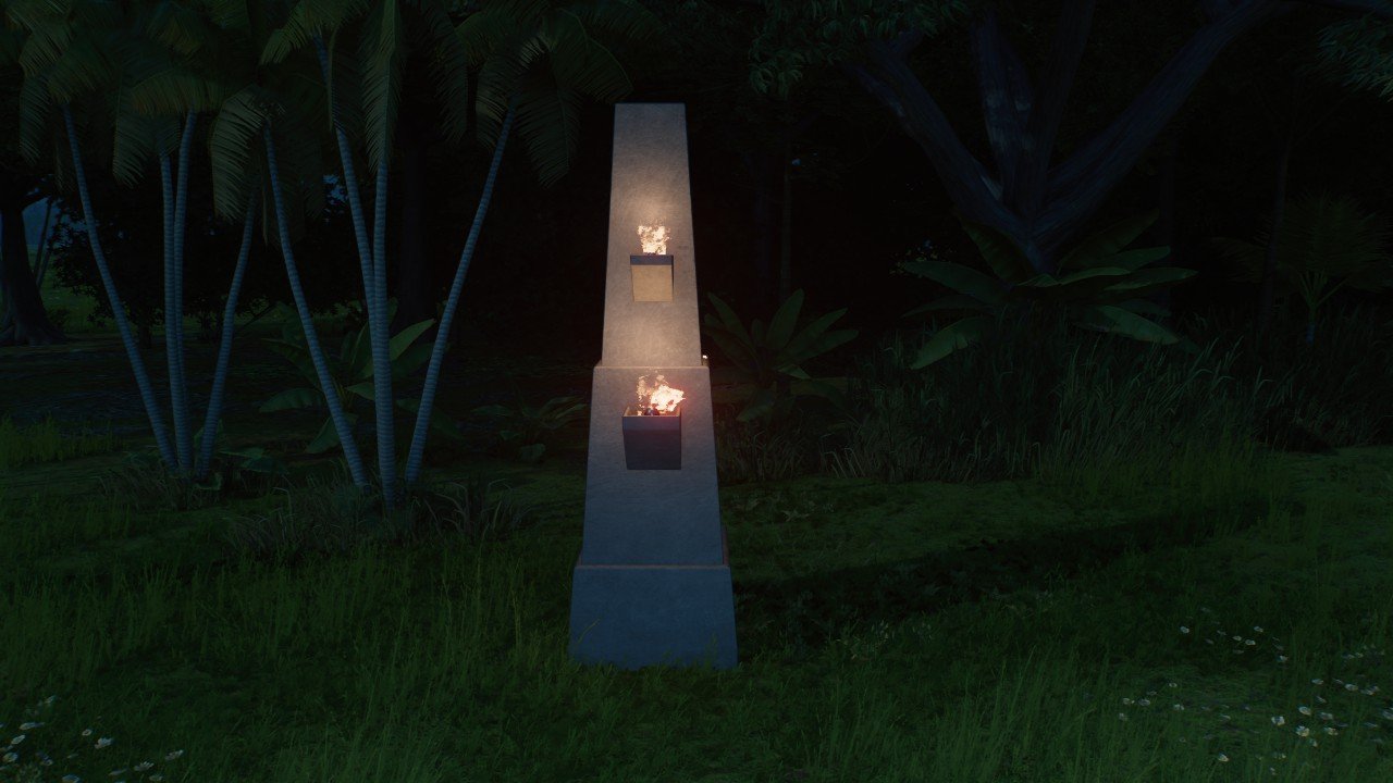 JP Single Faced Bi-Torch Column - ワークショップ - ジュラシック・ワールド・エボリューション 3