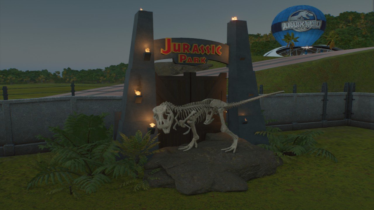 Gate and statue - Workshop - Jurassic World Evolution 3
