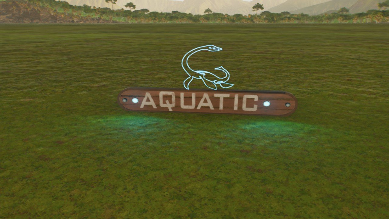 Aquatic sign - Workshop - Jurassic World Evolution 3
