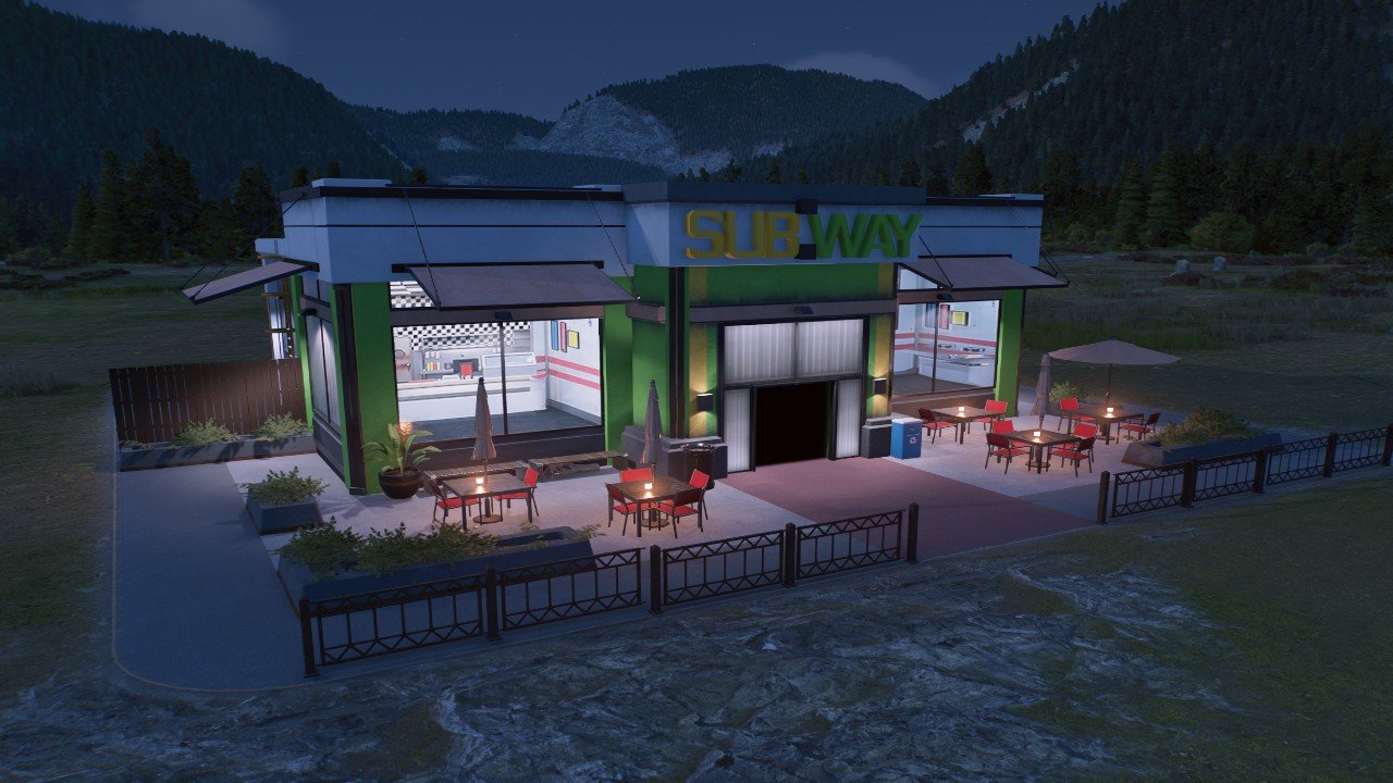 Subway Small Food Amenity - Workshop - Jurassic World Evolution 3