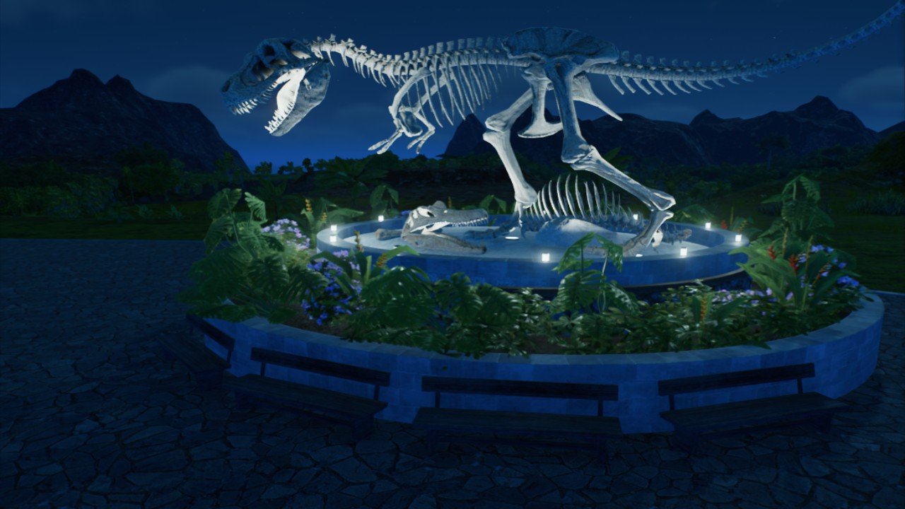T-Rex/Spino Bone Statue - Workshop - Jurassic World Evolution 3