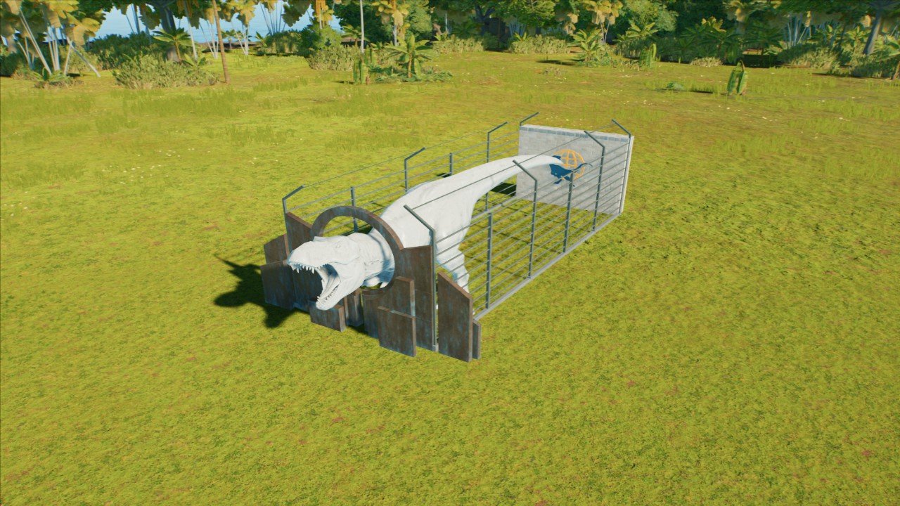 T-Rex enclousure decoration - Jurassic World Evolution 3 creation ...