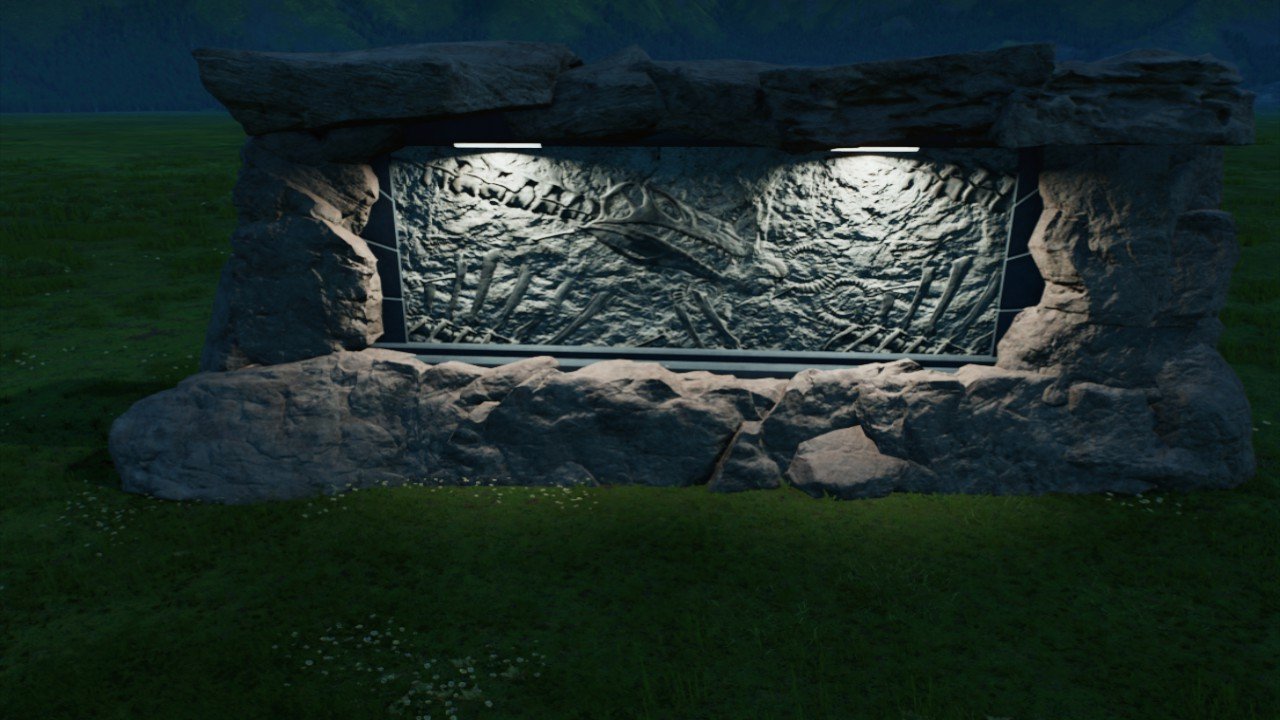 Fossil Wall 1 - Workshop - Jurassic World Evolution 3