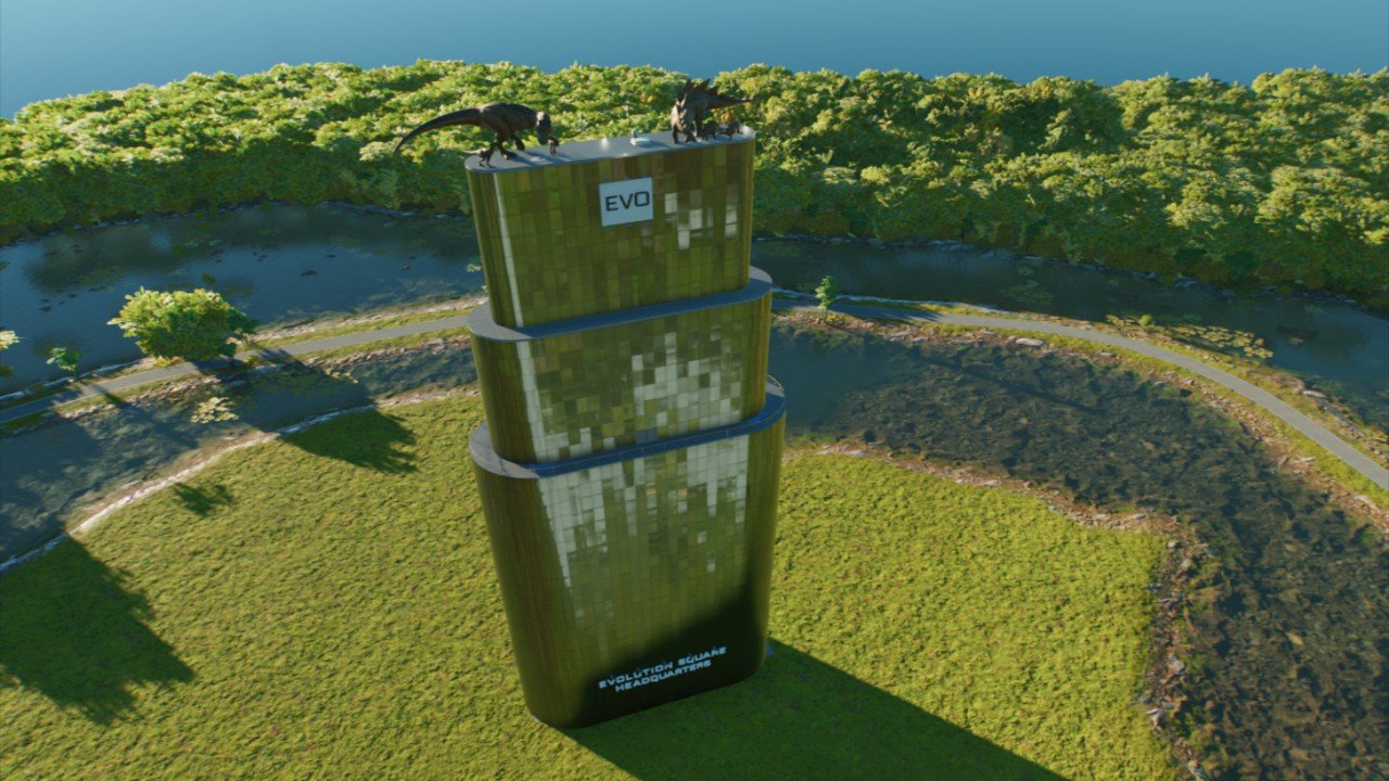 EVOLUTION SQUARE HEADQUARTERS - EVO - Jurassic World Evolution 3 ...