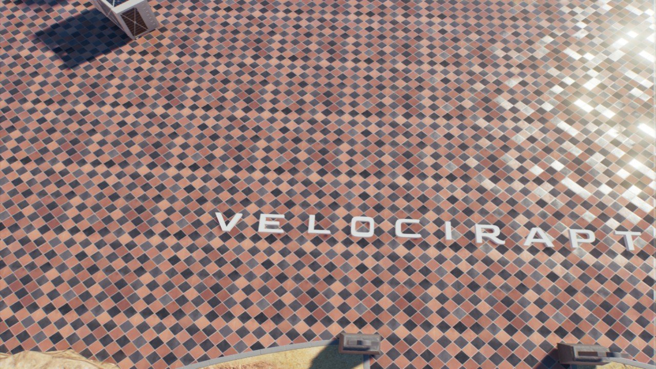 RAPTOR SIGN - Jurassic World Evolution 3 creation - Frontier Workshop