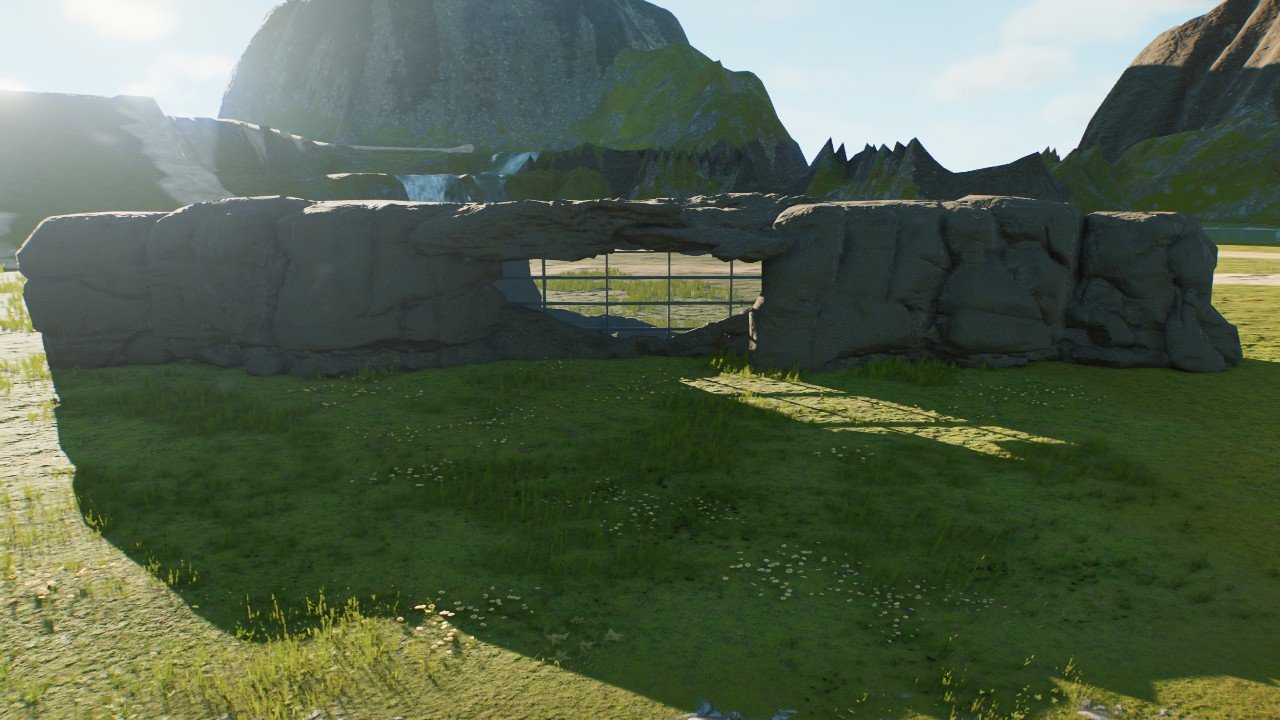 Large Rock/Cave Viewing Fence - Workshop - Jurassic World Evolution 3