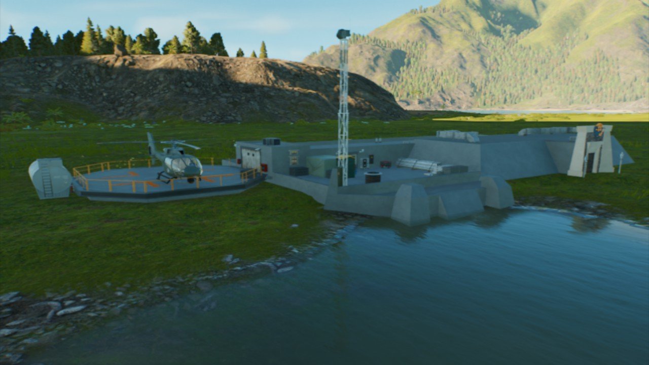 Dam Entrance with Helipad - Workshop - Jurassic World Evolution 3