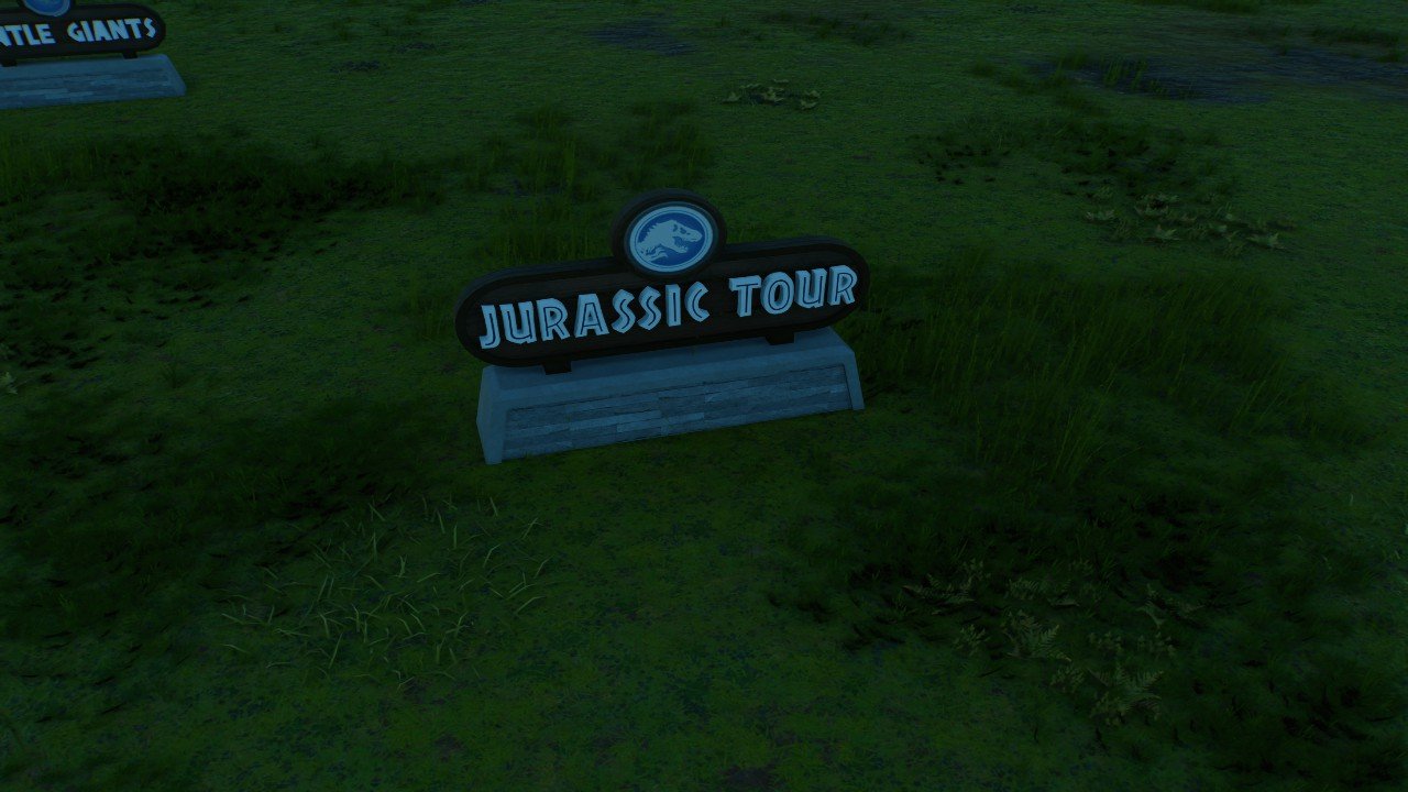 jurassic tour sign - Workshop - Jurassic World Evolution 3