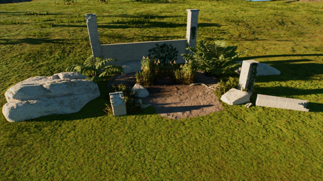 Big Ruined Rome Nesting Area - Jurassic World Evolution 3 mod ...