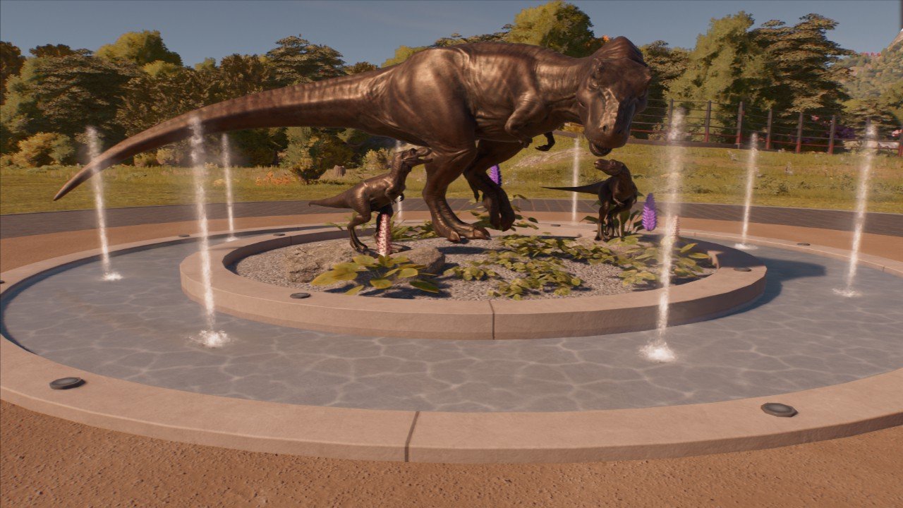 Trex and trex baby statue - Workshop - Jurassic World Evolution 3