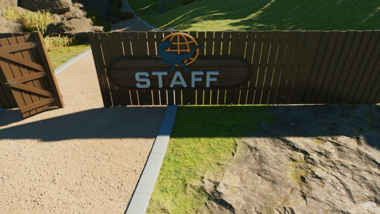 Staff Sign - Workshop - Jurassic World Evolution 3