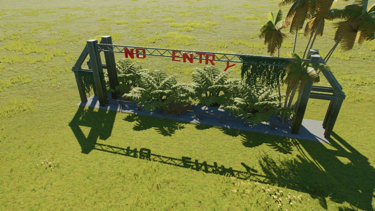 NO ENTRY SIGN - Workshop - Jurassic World Evolution 3