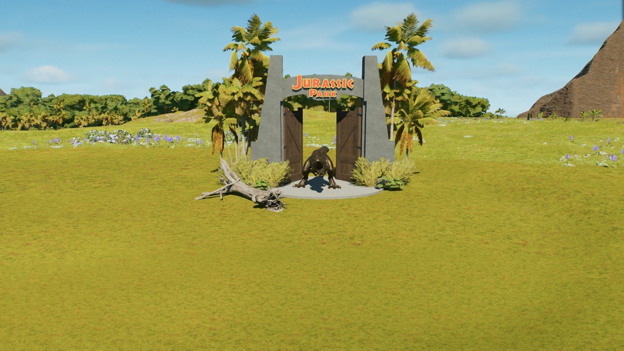 Trex breaking through jp gate - Workshop - Jurassic World Evolution 3