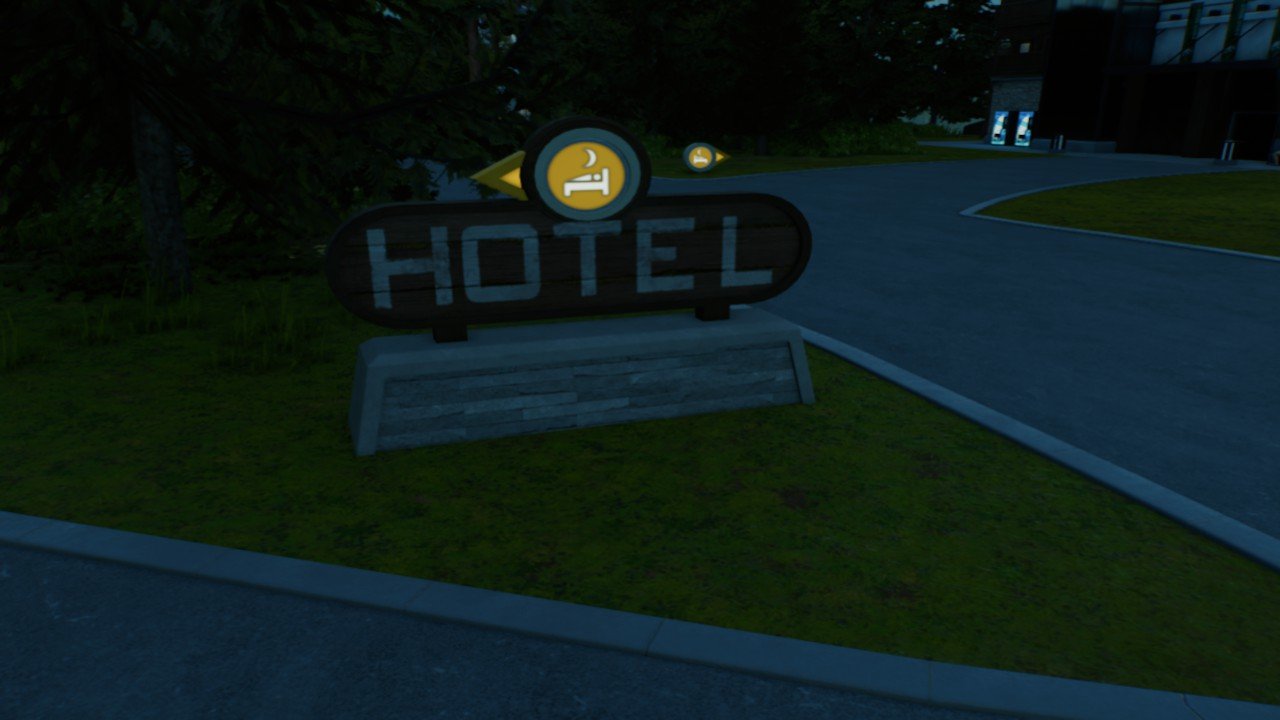 Hotel Sign - Workshop - Jurassic World Evolution 3