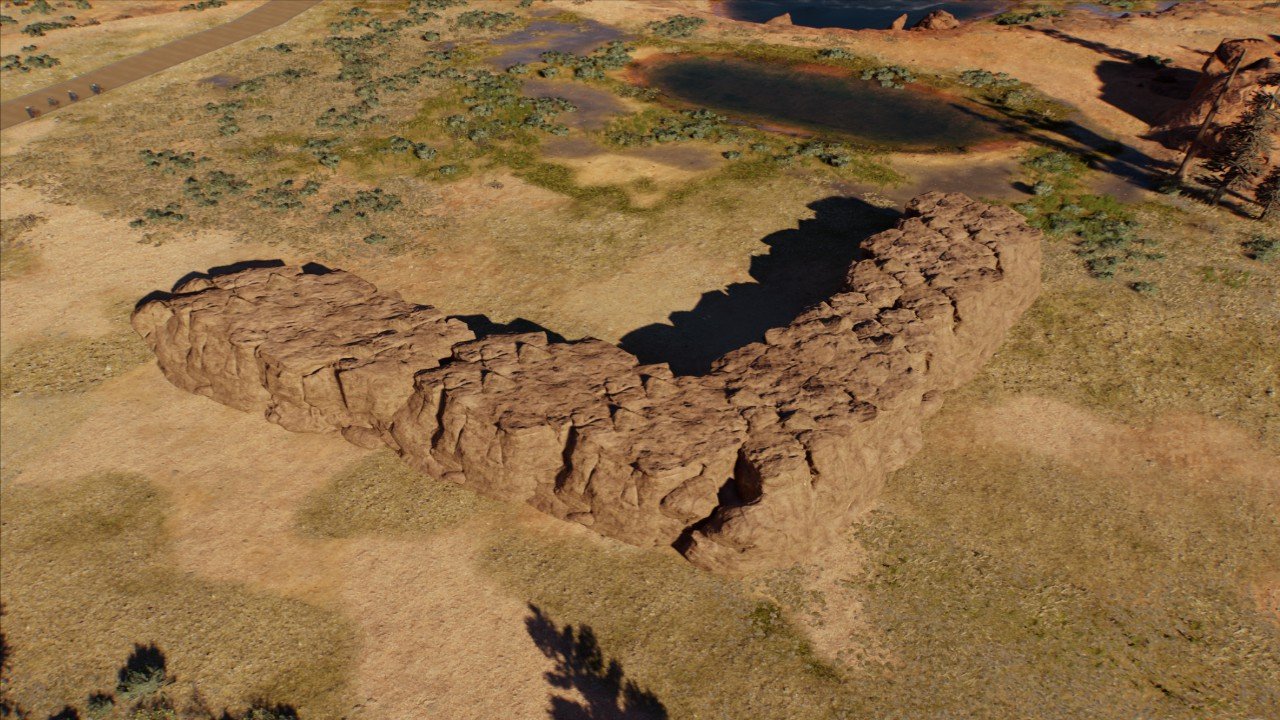 Stone wall #2 - Jurassic World Evolution 3 mod - Frontier Workshop