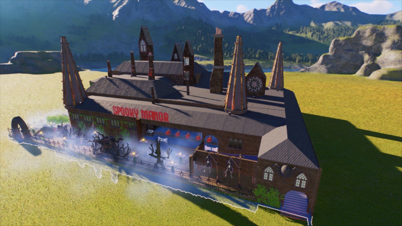 SPOOKY MANOR DARK RIDE - Planet Coaster 2 mod - Frontier Workshop