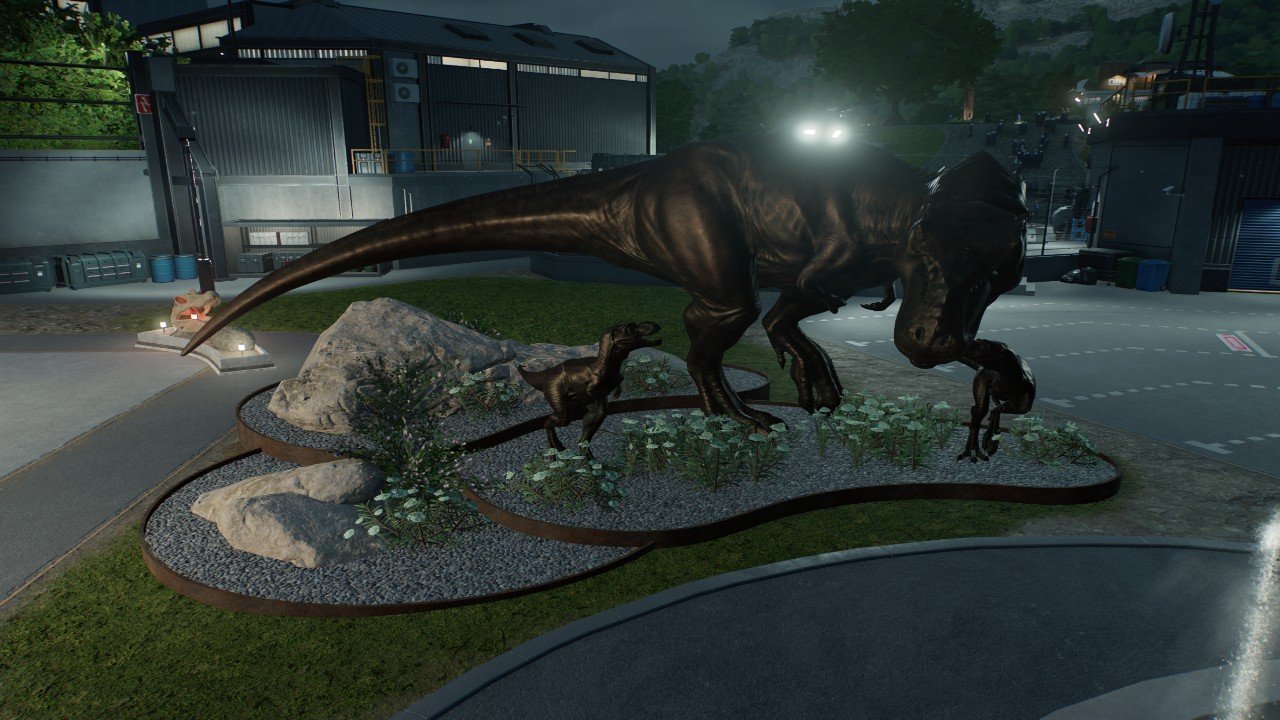 Tyrannosaurus Family Garden Display - Workshop - Jurassic World Evolution 3