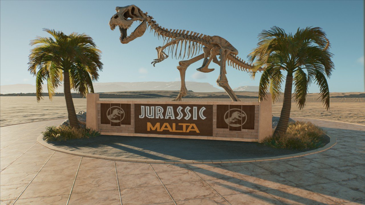 Jurassic Malta Sign - Workshop - Jurassic World Evolution 3