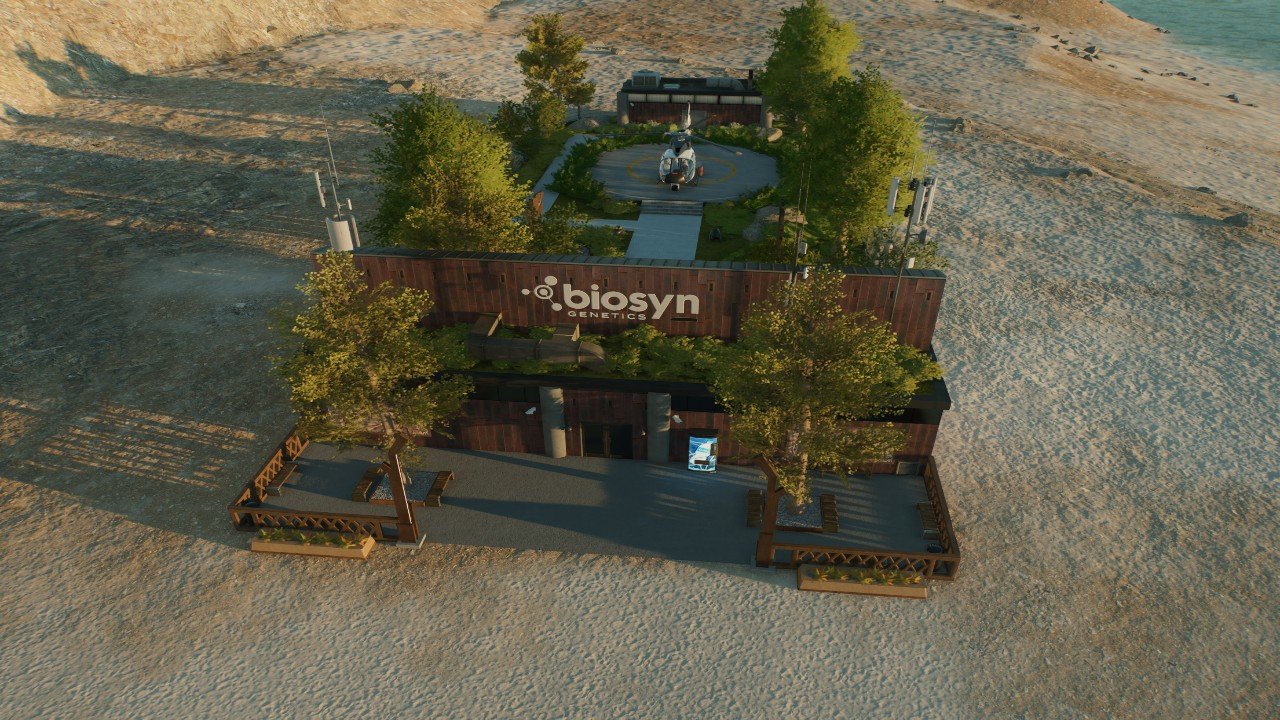 Biosyn theme arrival point - Workshop - Jurassic World Evolution 3