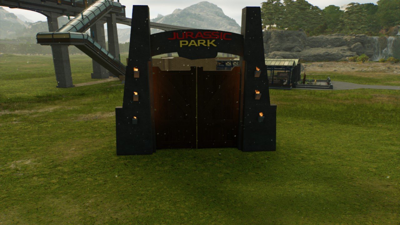 Jurassic world gate - Jurassic World Evolution 3 creation - Frontier ...