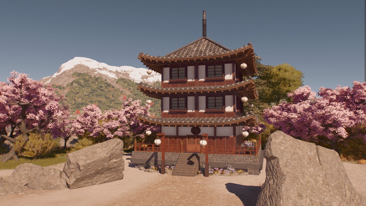Small Japanese Pagoda - Workshop - Jurassic World Evolution 3