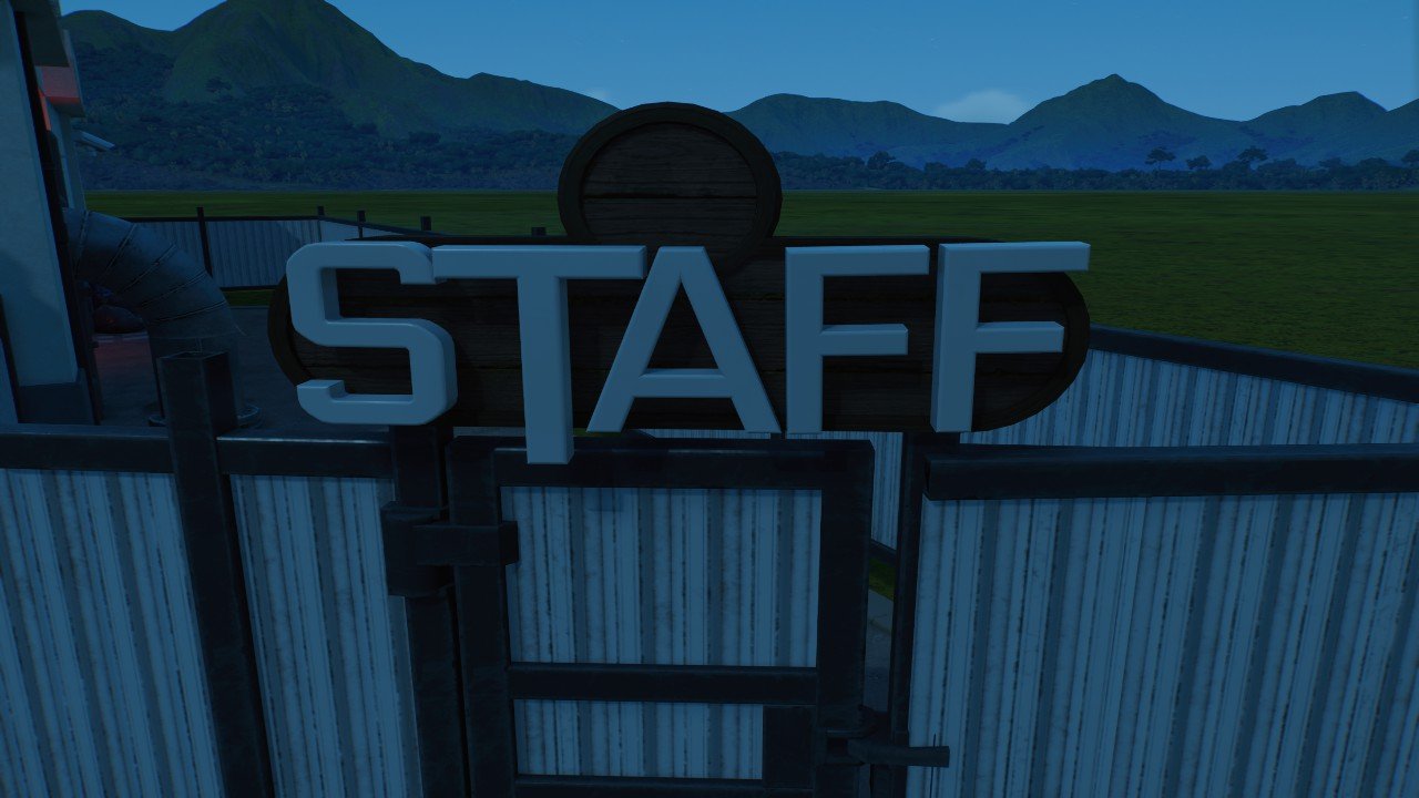 Staff Only - Jurassic World Evolution 3 mod - Frontier Workshop