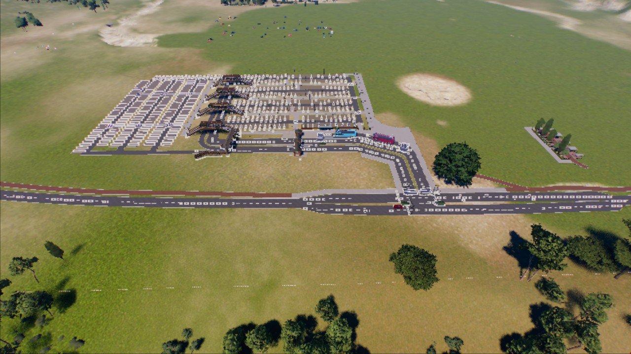 Big Parking Lot (Part 1) Streets - Planet Coaster 2 mod - Frontier Workshop