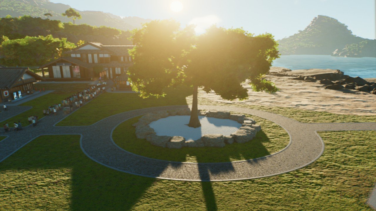 Medium Zen Garden Circle - Workshop - Jurassic World Evolution 3