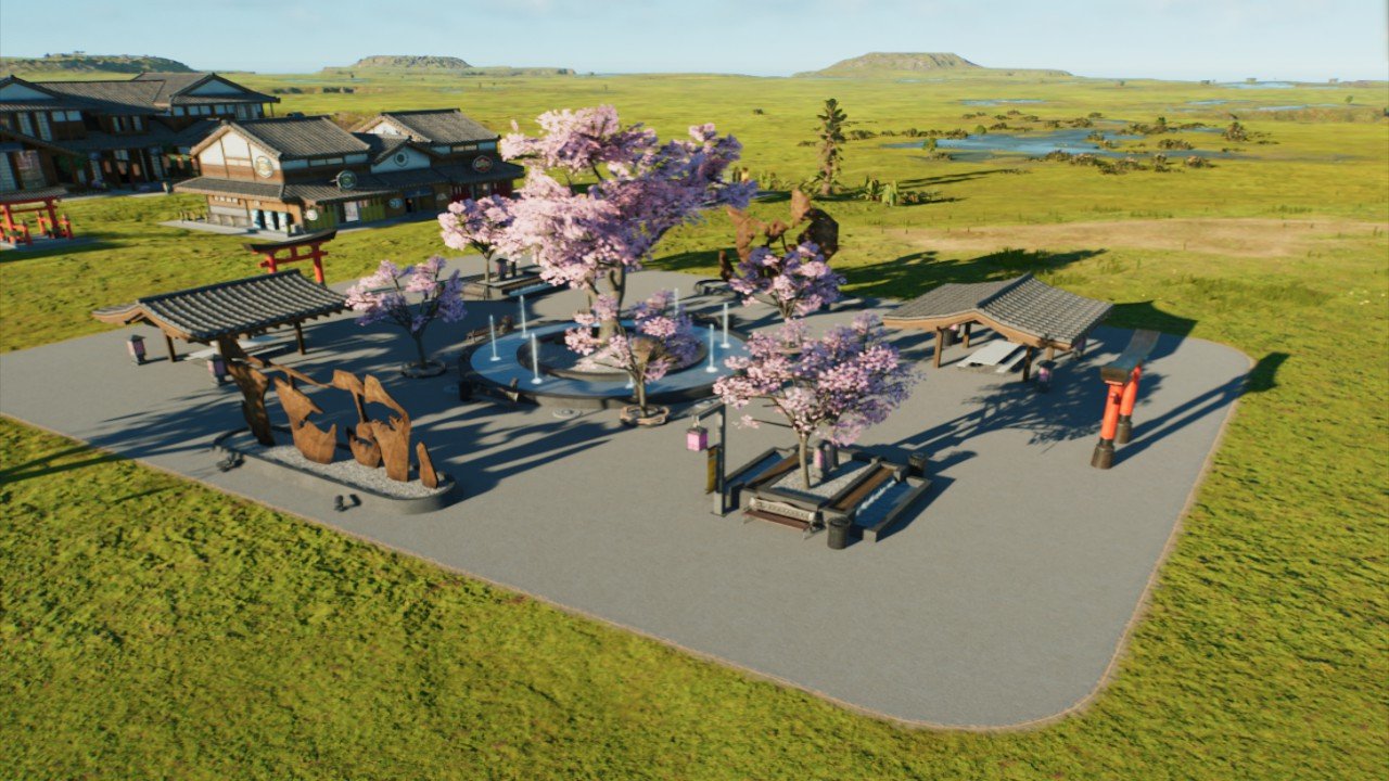 Sakura Fountain - Workshop - Jurassic World Evolution 3