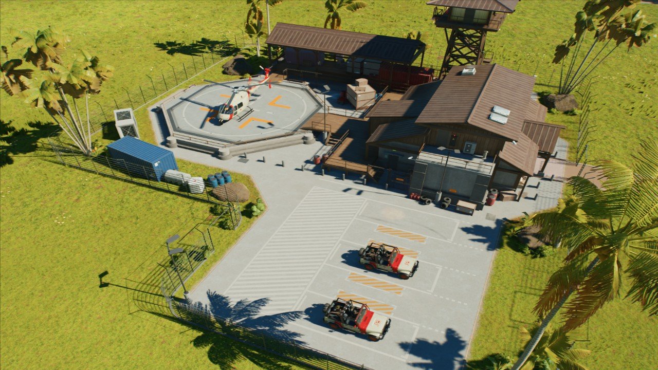 High Security Ranger Station Jurassic Park - Jurassic World Evolution 3 creation - Frontier Workshop
