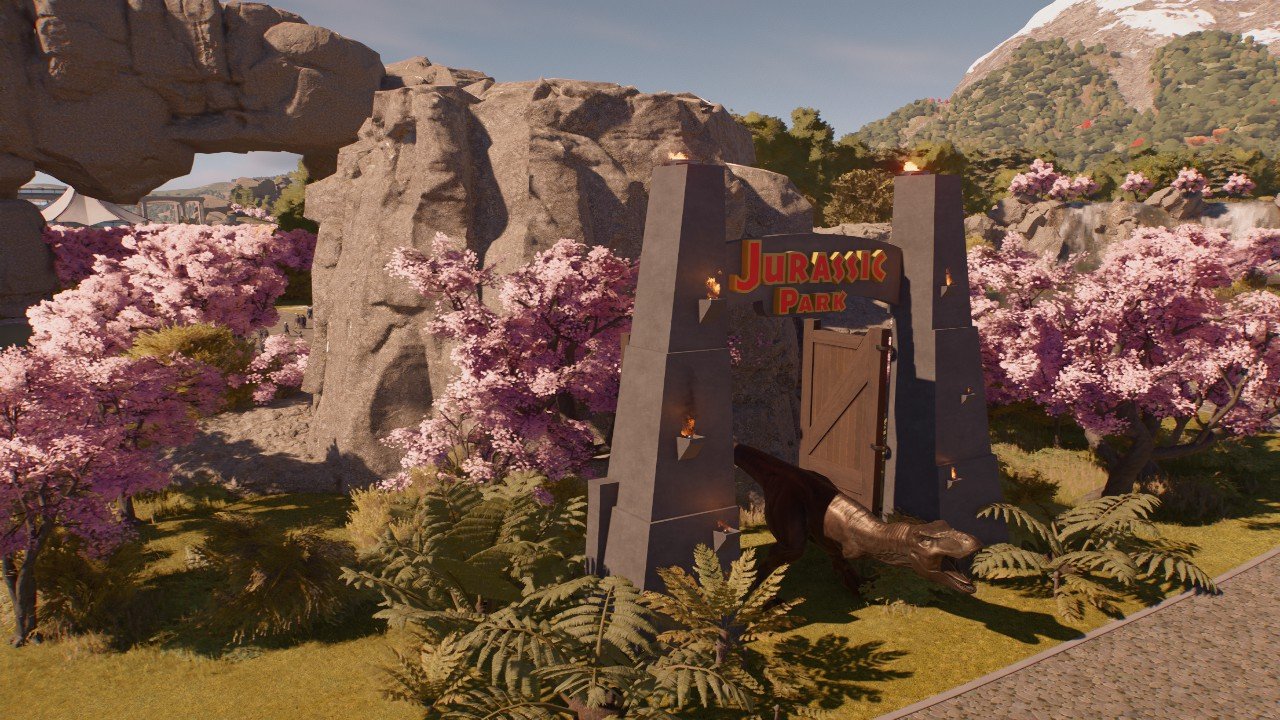T Rex Gate and Rocks - Workshop - Jurassic World Evolution 3
