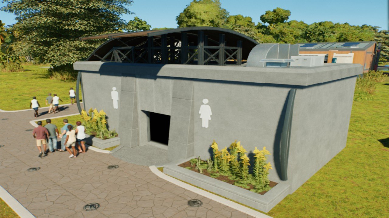 Modern Concrete Toilet - Workshop - Jurassic World Evolution 3