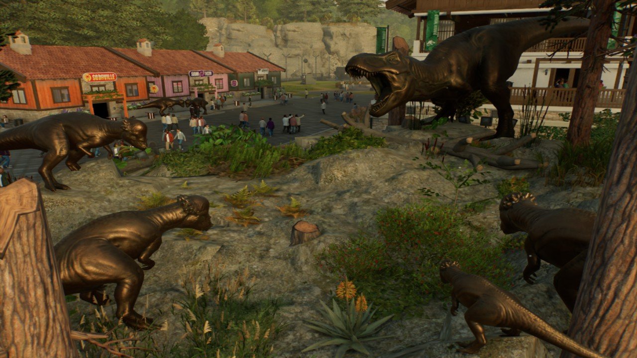 T Rex vs Pachy Statue - Workshop - Jurassic World Evolution 3