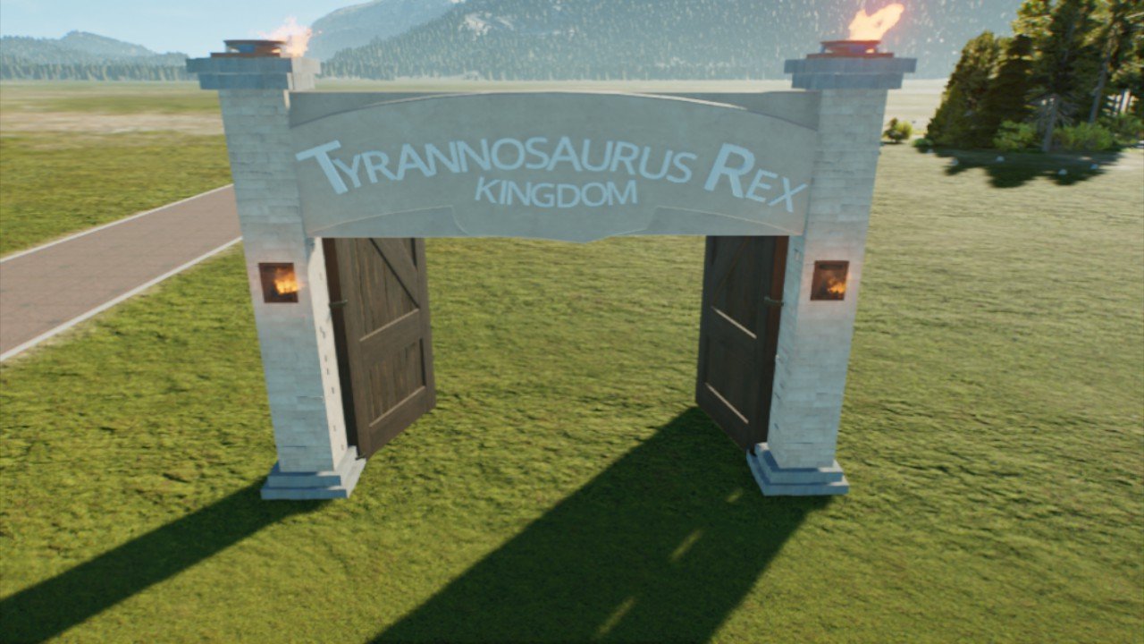Tyrannosaurus Rex Kingdom Gate - Workshop - Jurassic World Evolution 3