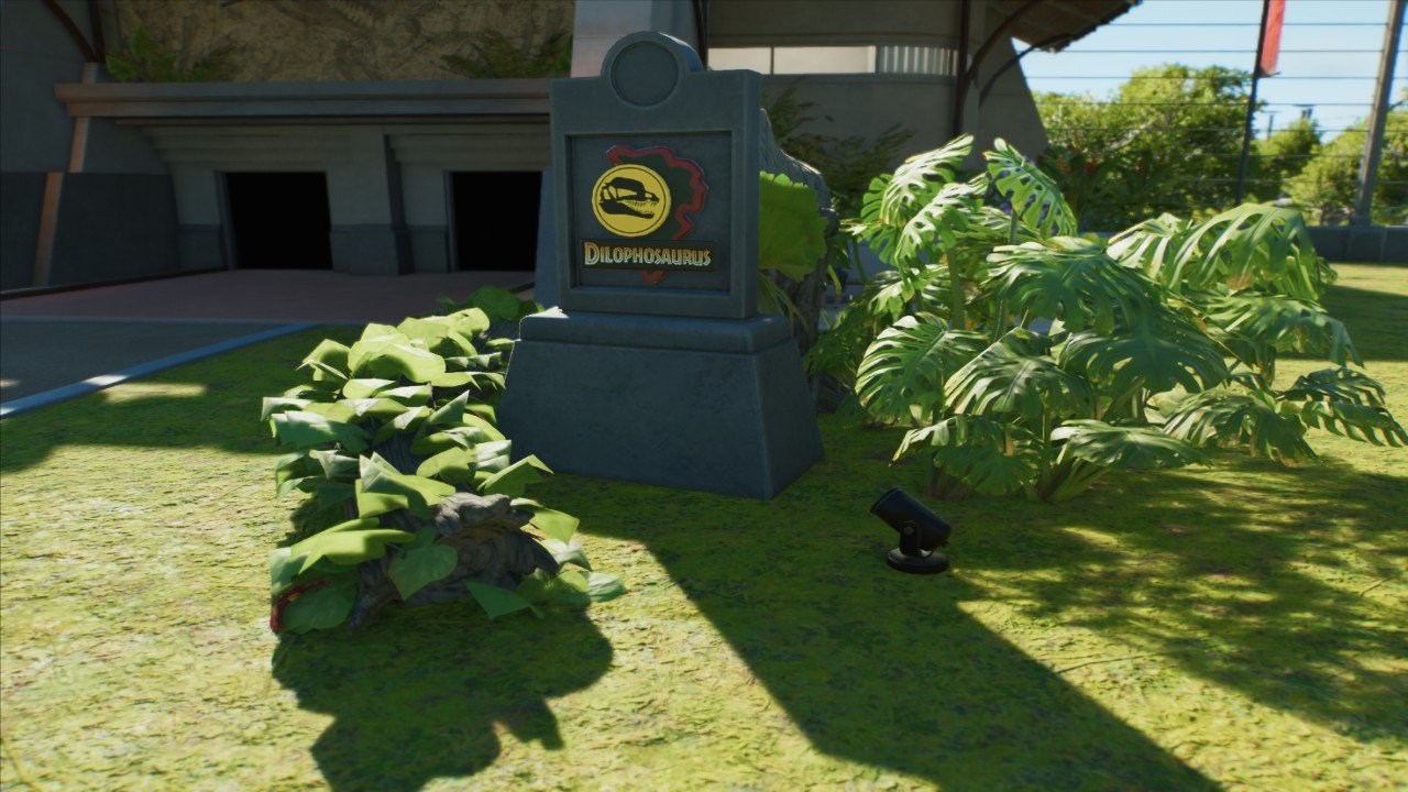 Dilophosaurus Sign - Workshop - Jurassic World Evolution 3