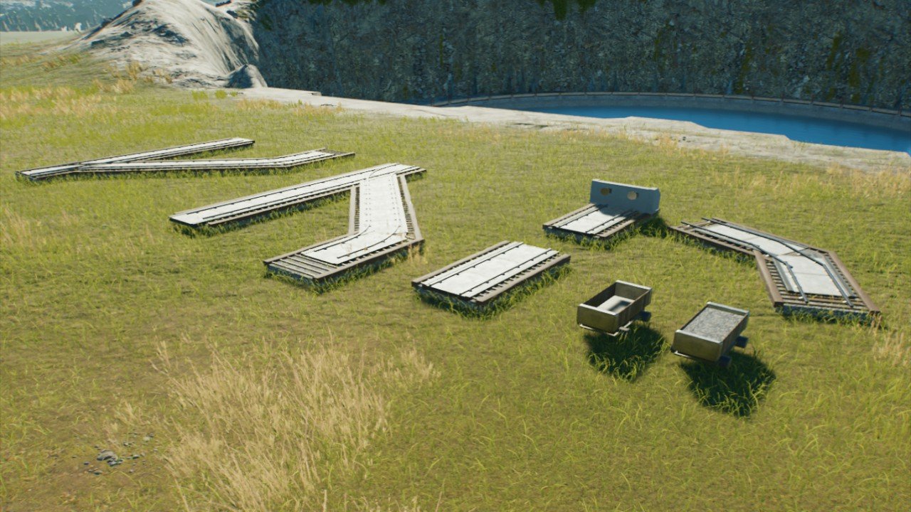 Mining rails and carts by Dip - Workshop - Jurassic World Evolution 3