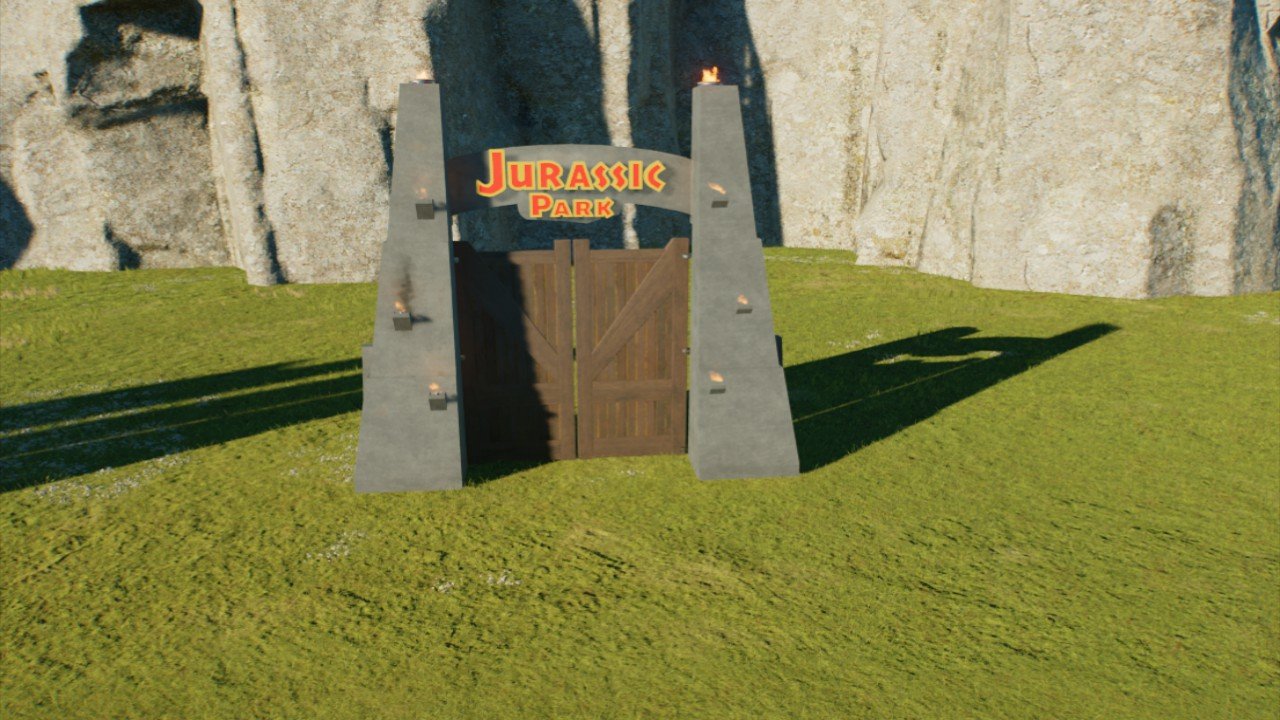 Jurassic park gates - Workshop - Jurassic World Evolution 3